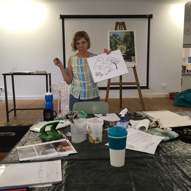 Wild weather and Watercolour with Annette Raff | Coochie Art Group